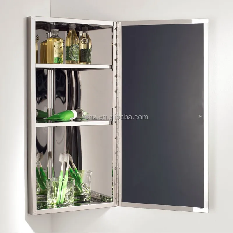 Stainless Steel Corner Cabinet For Small Bathroom