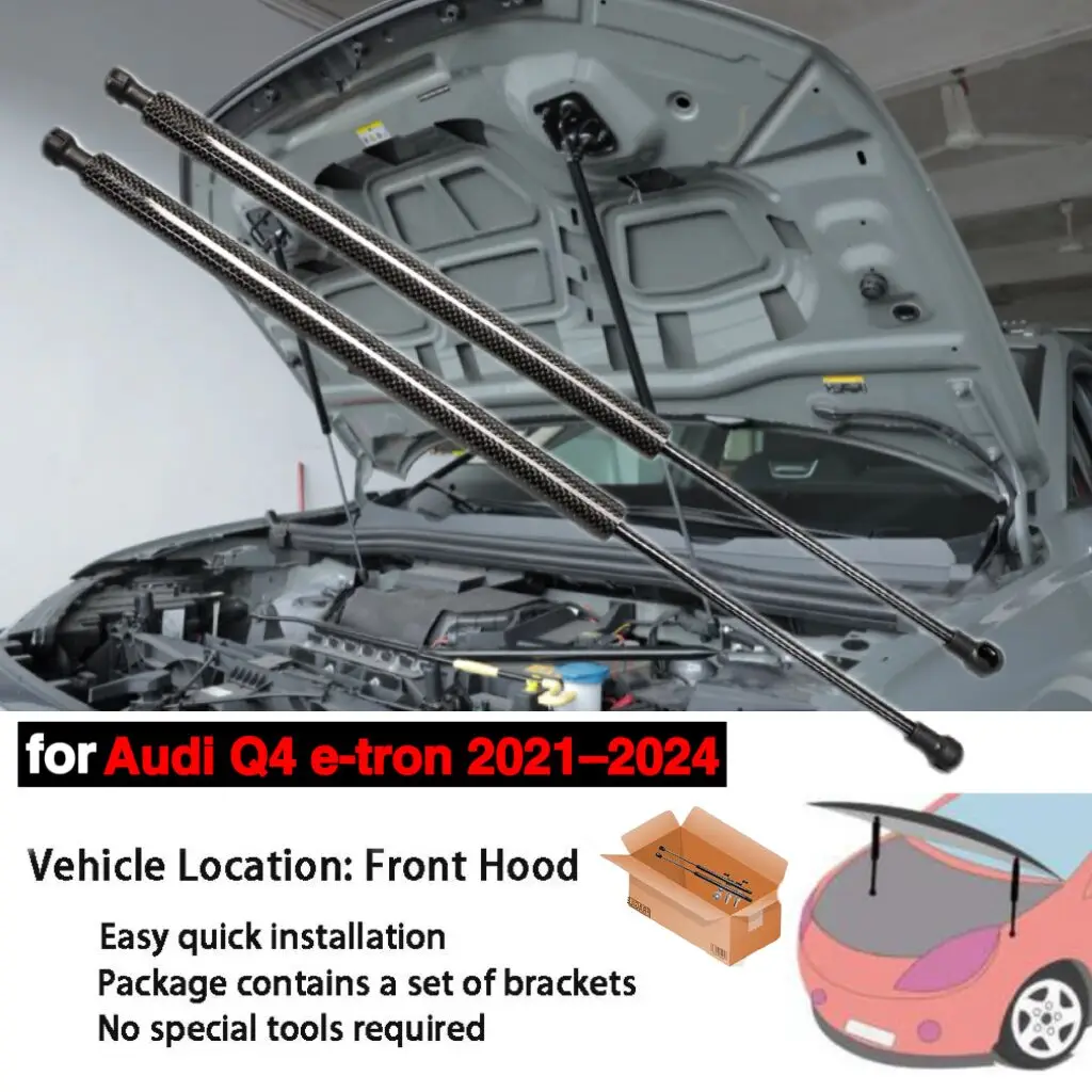 For-Audi-Q4-e-tron-2021-2022-2023-2024-Front-Hood-Bonnet-Gas-Struts ...