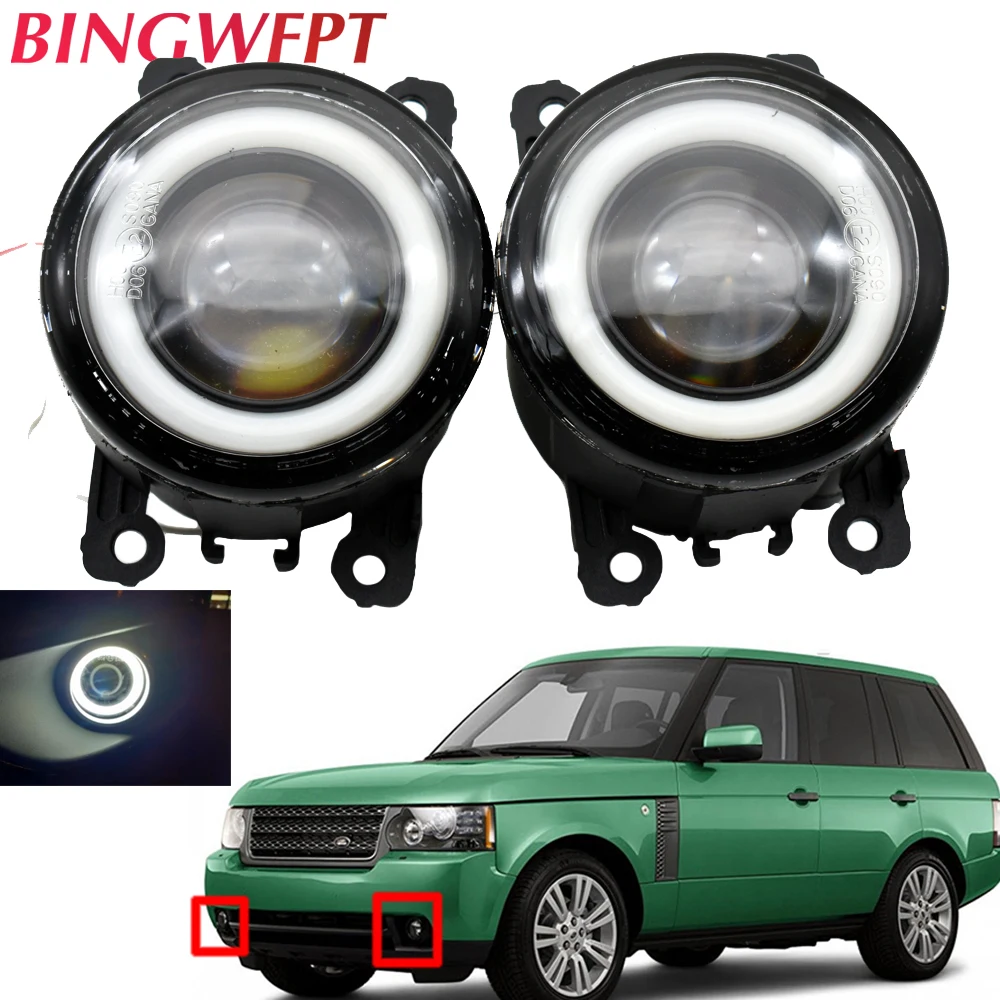 2-PCS-Car-Lens-LED-Fog-Lights-Angel-Eye-DRL-Daytime-Runinng-Light-Lamp ...