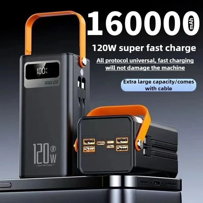 Portable Large Capacity Power Bank 160000mAh 22.5W Fast Charger With ...