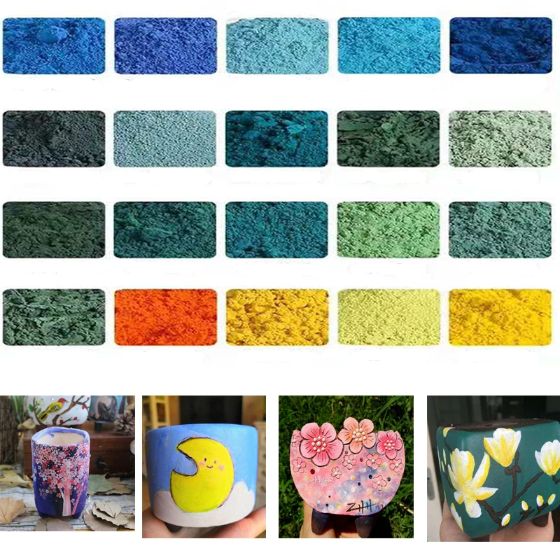 50g Pottery Ceramic Underglaze Color Pigment DIY Hand-painted Color ...