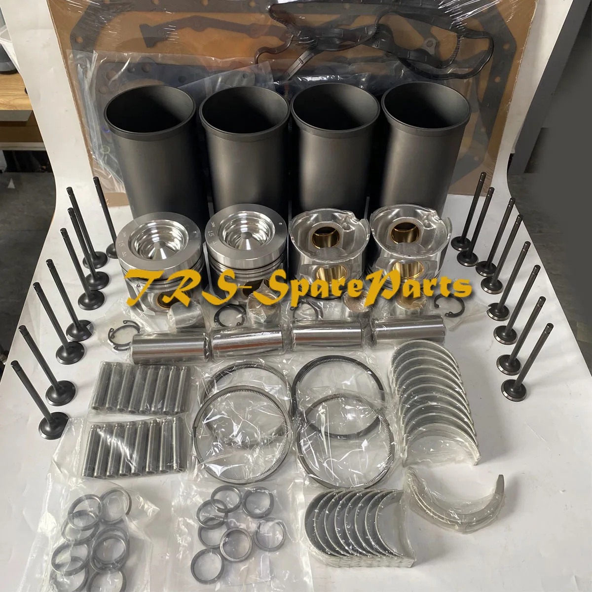 N04C-N04CT-Overhaul-Rebuild-Kit-For-Hino-engine-inframe-repair-parts-piston-set-Piston-13216 ...