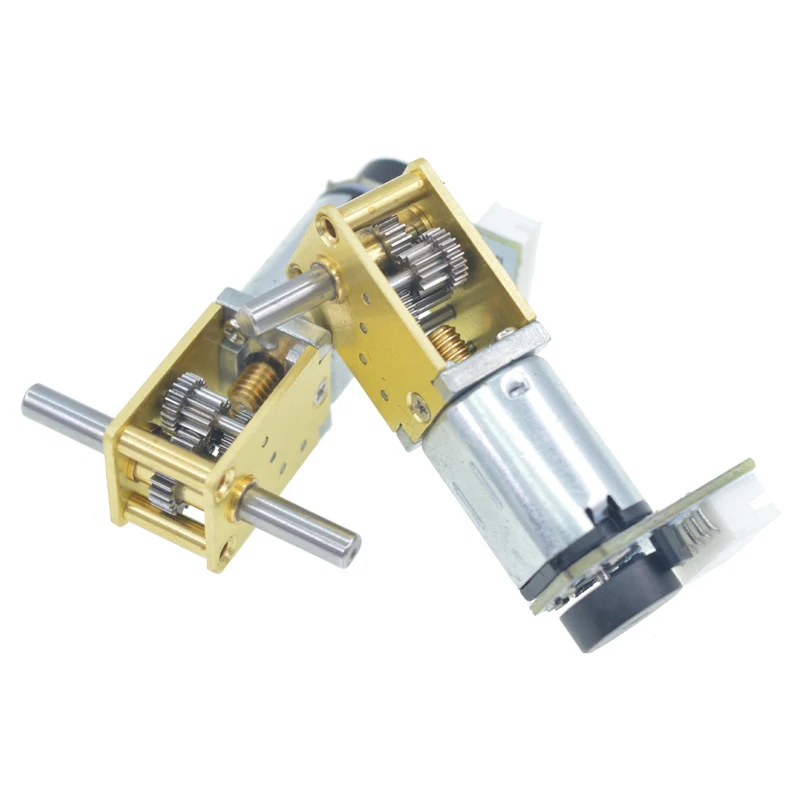 Worm gear 1218-N20 DC encoder single shaft geared motor 3V6V12V micro ...