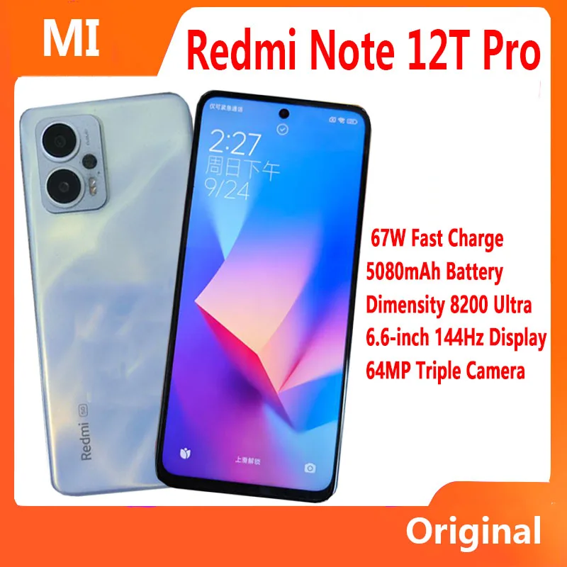 Xiaomi-Redmi-Note-12T-Pro-5G-256GB-512GB-67W-Fast-Charge-5080mAh-140Hz ...