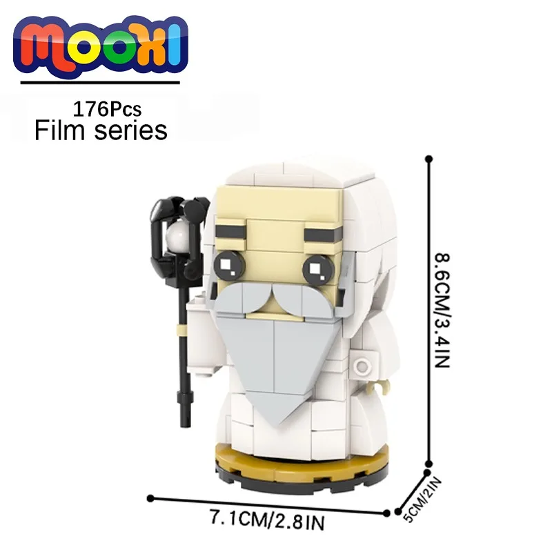 MOC1226-Medieval-Movie-Series-Wizard-Building-Blocks-Weapon-Action ...