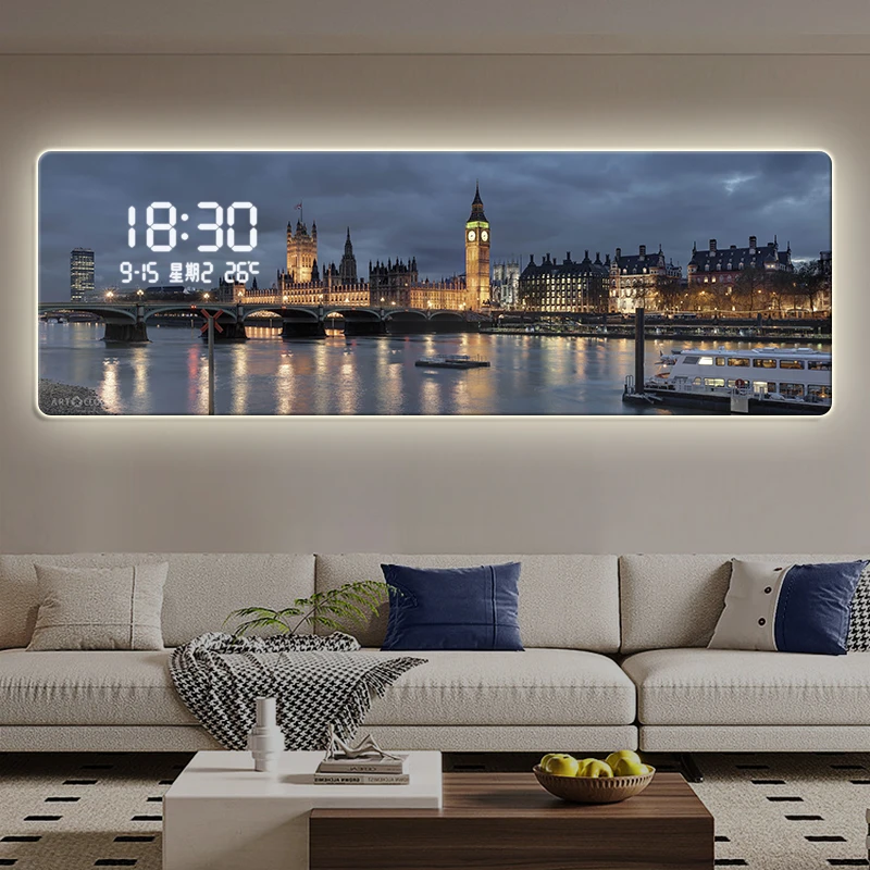 Digital-Luxury-Wall-Clocks-Modern-Battery-Aesthetic-Design-Wall-Watch ...