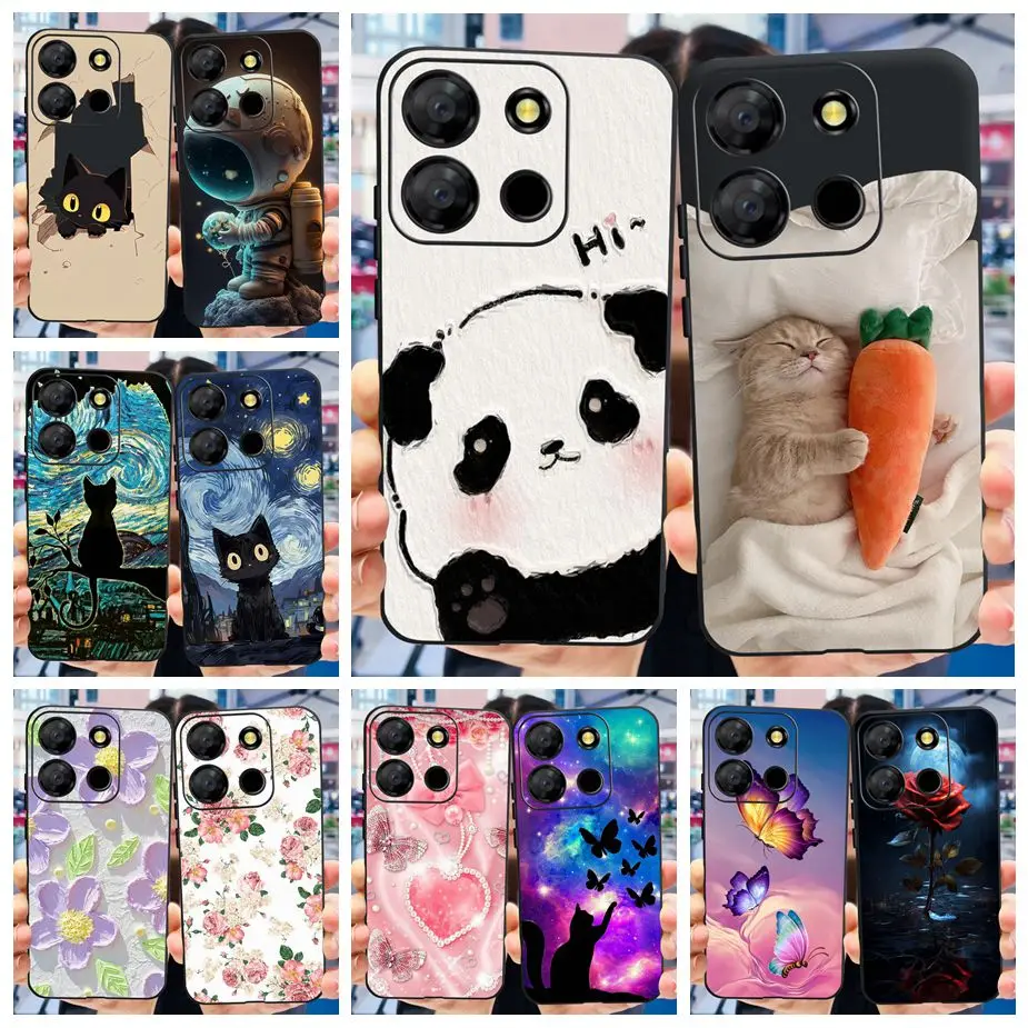 For-Itel-A60-Case-Itel-A60s-A662LM-Cute-Panda-Cartoon-Painted-Cover ...