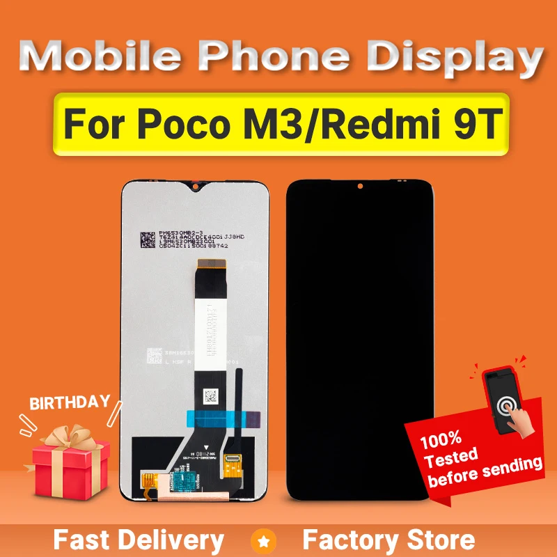 100-Tested-Display-For-Xiaomi-POCO-M3-LCD-Touch-Screen-Digitizer ...