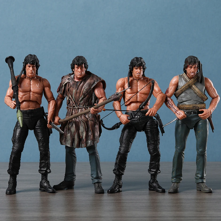 Figura-NECA-Rambo-For-a-da-Liberdade-Modelo-PVC-Brinquedo-ornamentado ...