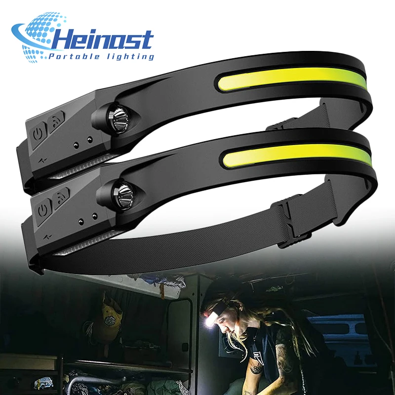 COB-LED-Headlamp-Sensor-Headlight-with-Built-in-Battery-Flashlight-USB ...
