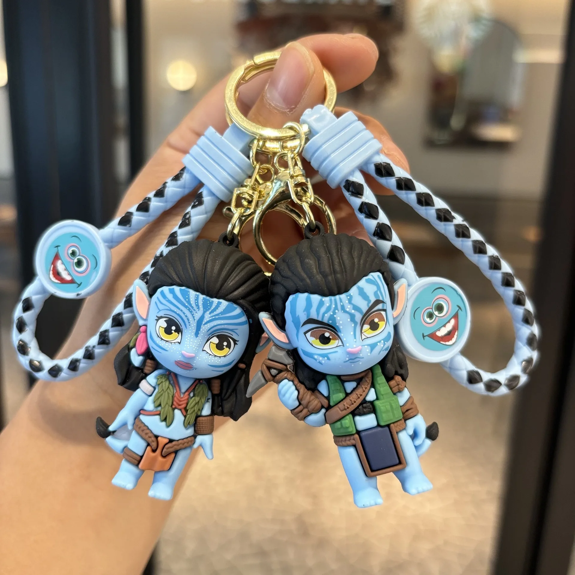 Anime Avatar Keychain Cartoon 3D Silicone Figure Doll Avatar Keyring ...
