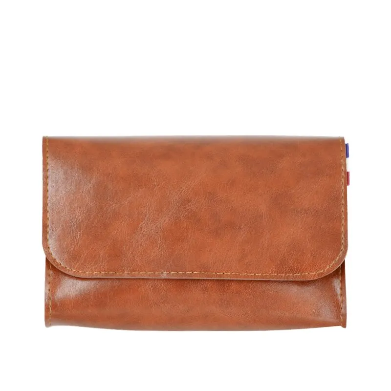 Mini PU Leather Pouch Chargers Storage Bags For Travel USB Data Cable ...