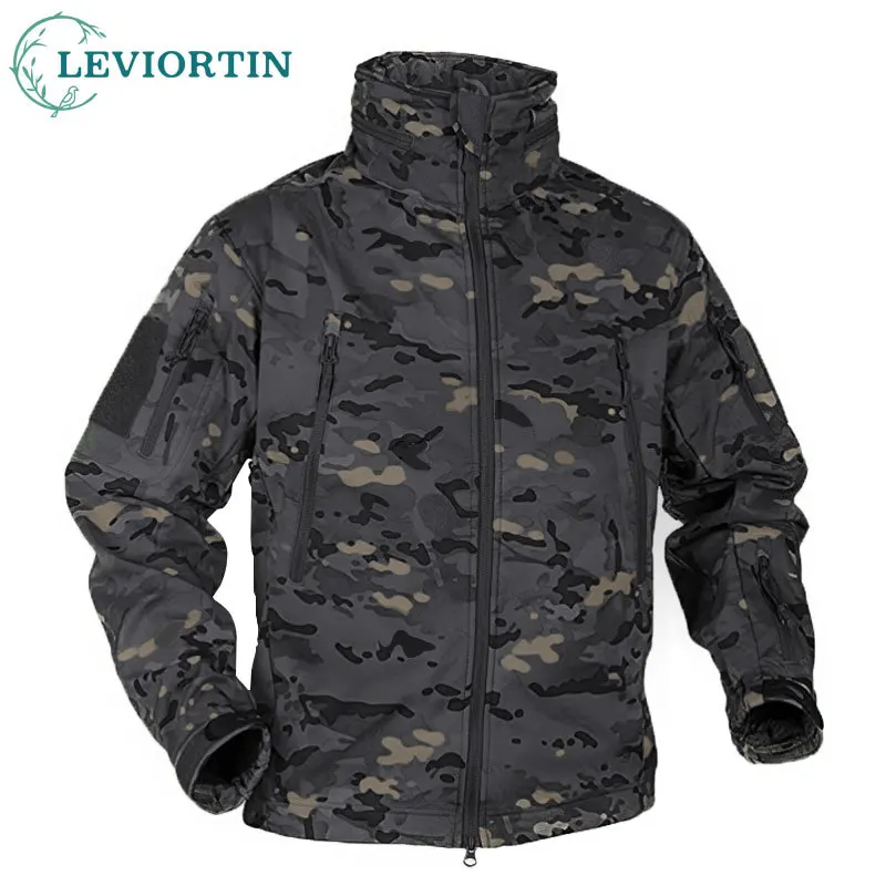 Winter-Military-Fleece-Jacket-Men-Soft-shell-Tactical-Waterproof-Army ...