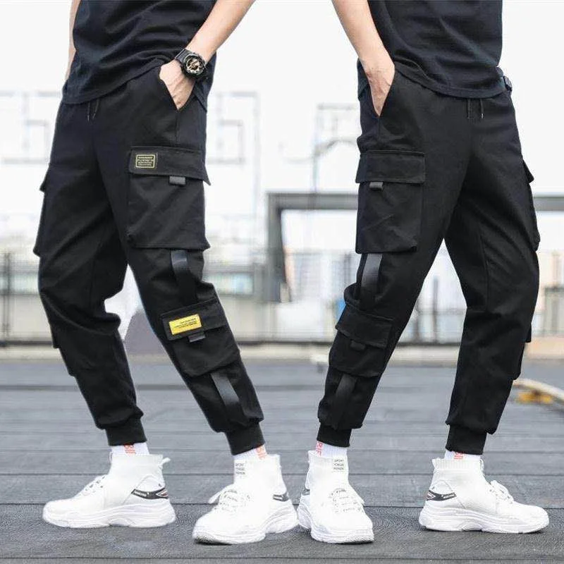 Yeni-Hip-Hop-Joggers-kargo-pantolon-erkekler-Harem-pantolon-ok-cep-kurdela-adam-Sweatpants ...