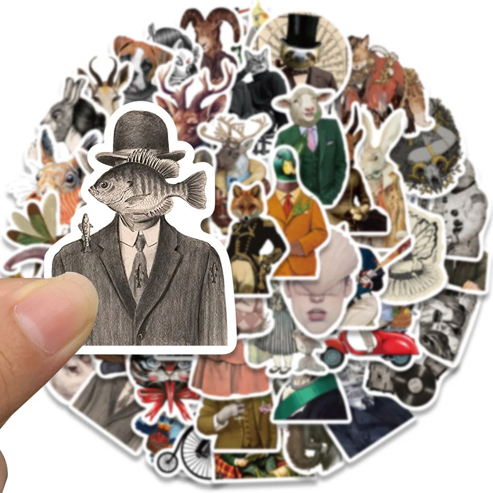 10/30/50PCS Dark Art Animal Retro Horror Cartoon Sticker DIY Phone ...