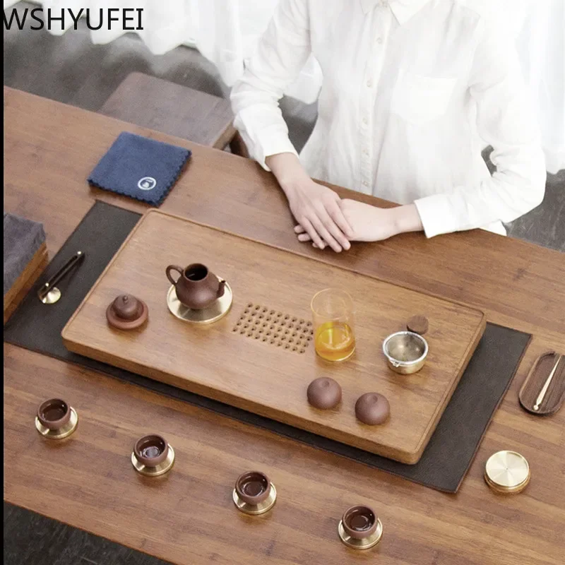 NLSLASI-Tea-Tray-High-Quality-Chinese-Style-Bamboo-Tea-Tray-Living-room ...
