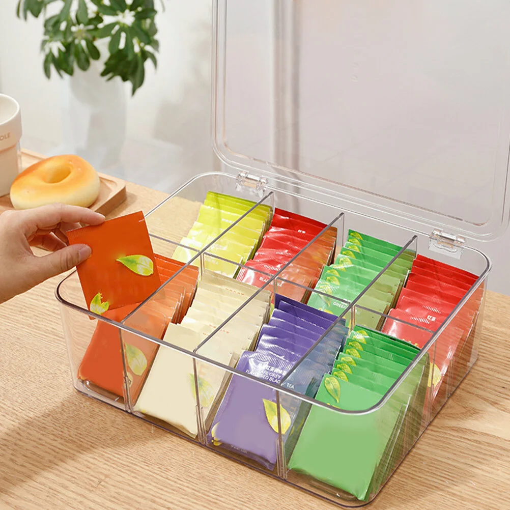 Acrylic-Tea-Bag-Storage-Box-Make-Drawer-Container-Sundries-Holder ...