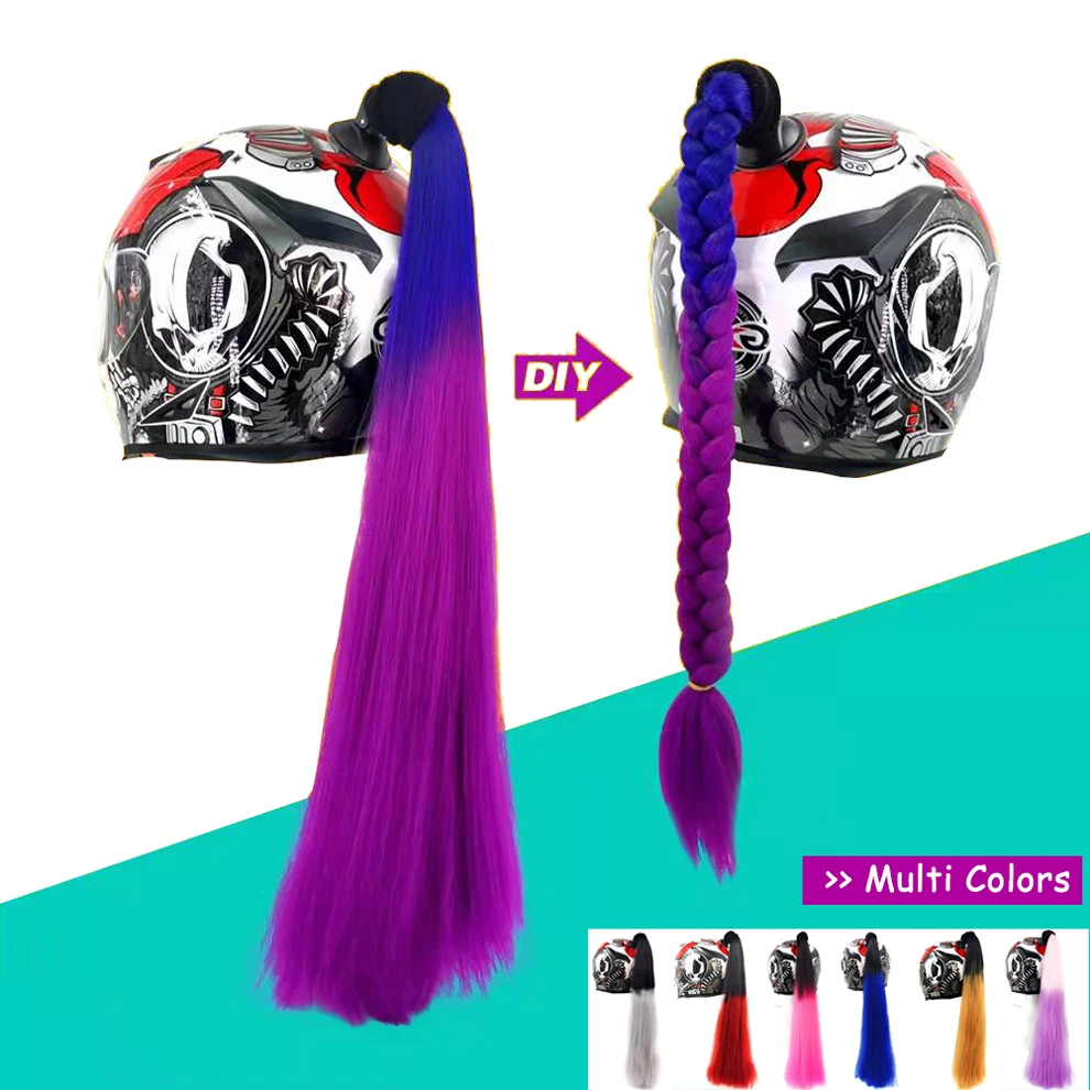 New-24-Punk-Style-Motorcycle-Helmet-Braids-Bike-Gradient-Ramp-Twist ...
