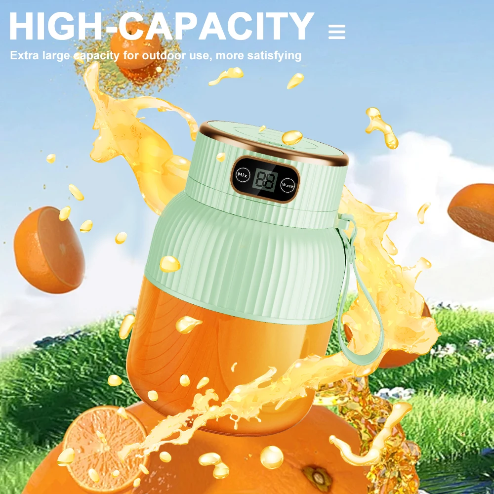 Portable-juicer-with-rechargeable-battery-power-is-easy-to-carry-the ...
