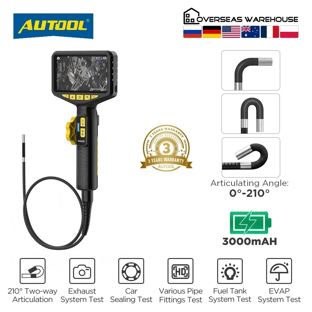 AUTOOL-SVB305-Automotive-Industrial-Endoscope-with-Light-1080-HD ...