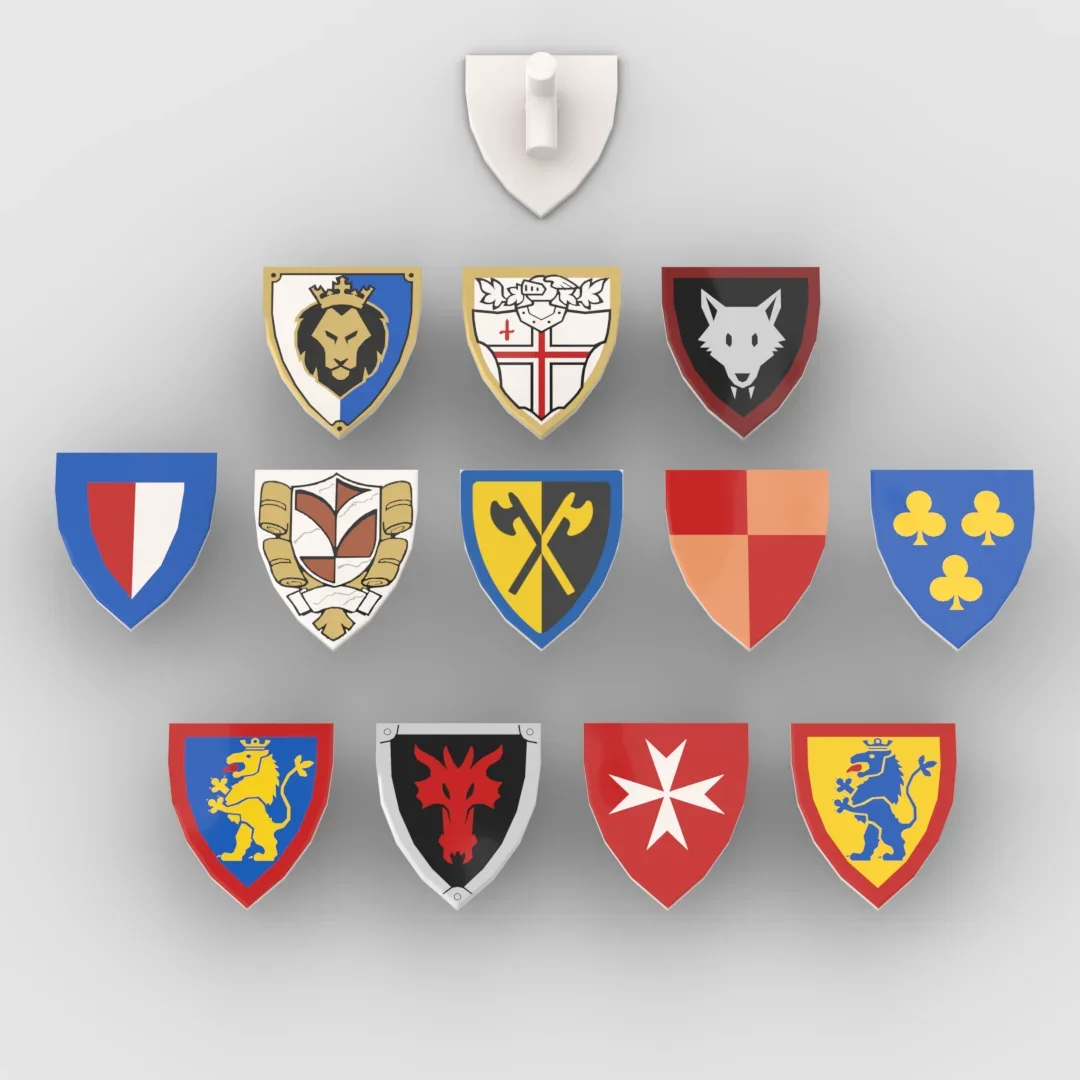 1PCS-Printed-Building-Blocks-Lion-King-Castle-3846-18836-Shield ...