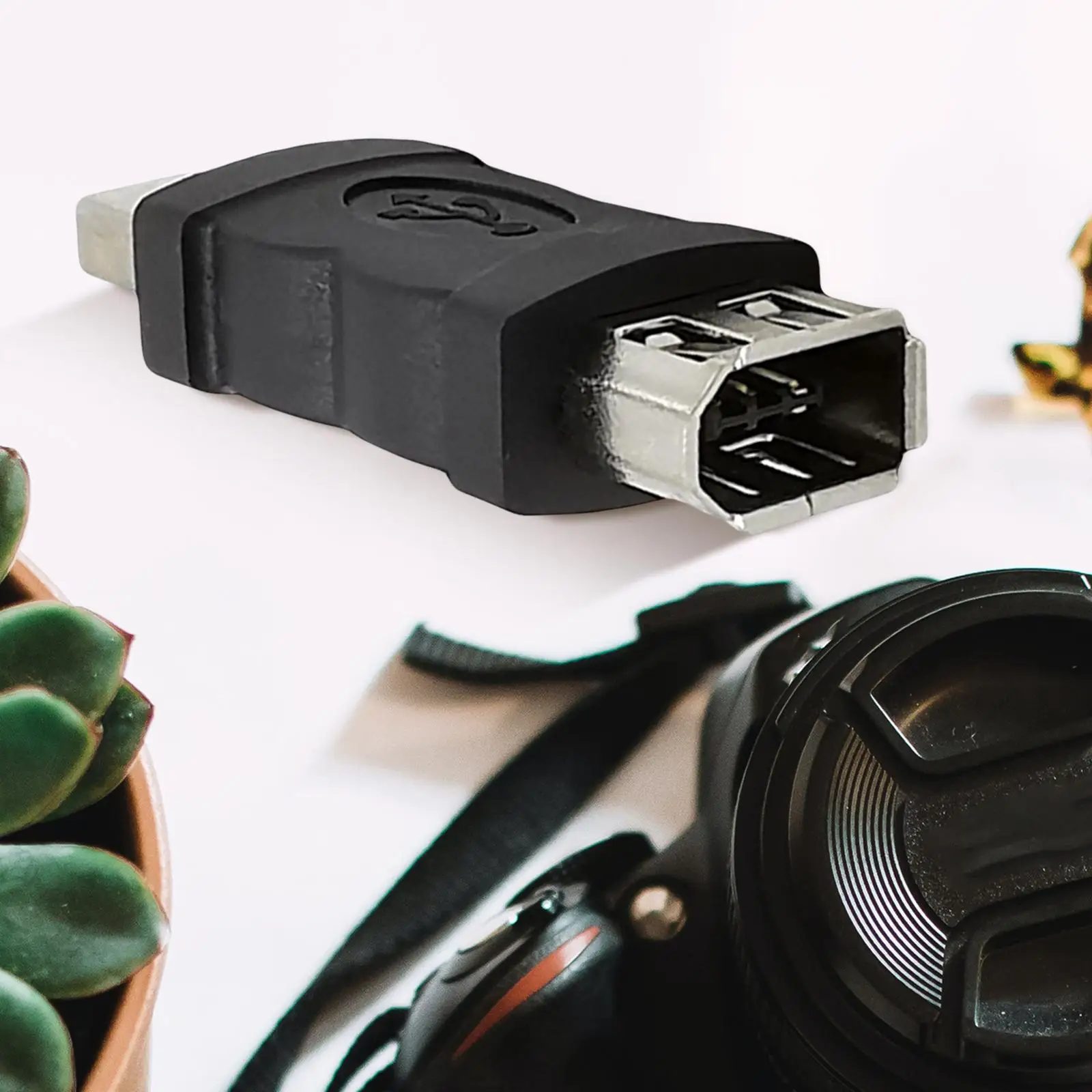 Firewire IEEE 1394 6 Pin Female F to USB M Male Cable Adapter Convertor ...