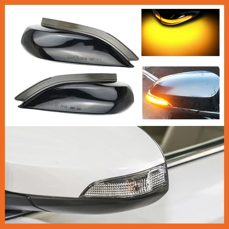 Car LED Dynamic Rearview Mirror Light Turn Signal Indicator For Toyota ...