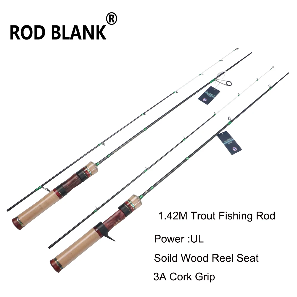Rod-Blank-1-43M-2-Setions-Spinning-Casting-Trout-Fishing-Rod-Wood-Reel ...