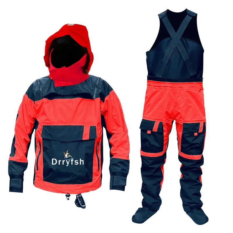 Dry-Suit-Kayaking-Two-Piece-Waterproof-Breathable-Drysuit-Immersion ...