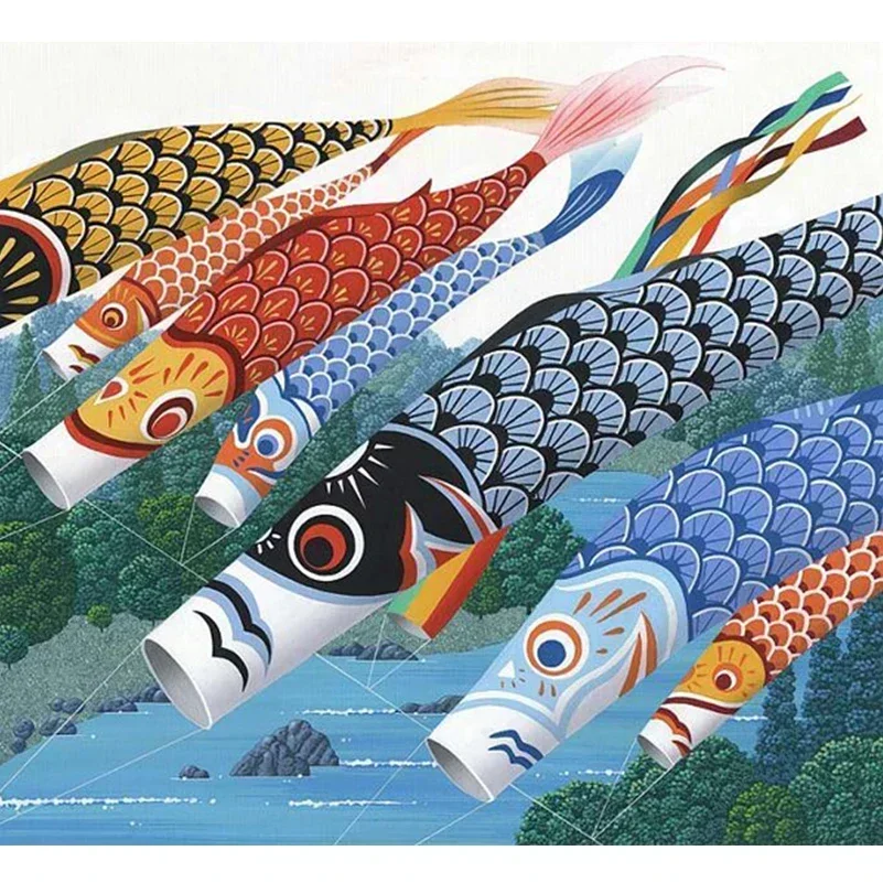 40cm-Japanese-Carp-Windsock-Streamer-Fish-Flag-Kite-Cartoon-Fish ...