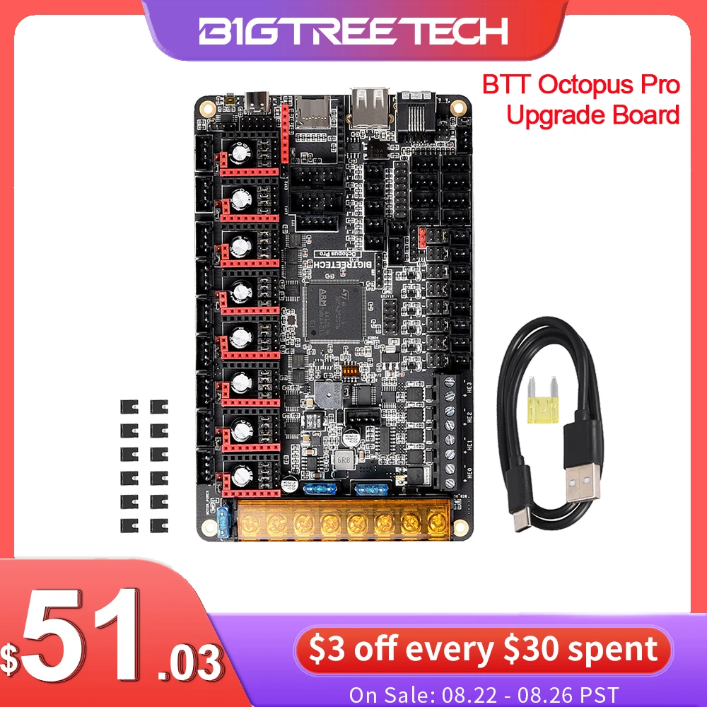 Bigtreetech Btt Octopus Pro V1.0 Motherboard Tmc2209 Tmc5160 Support ...