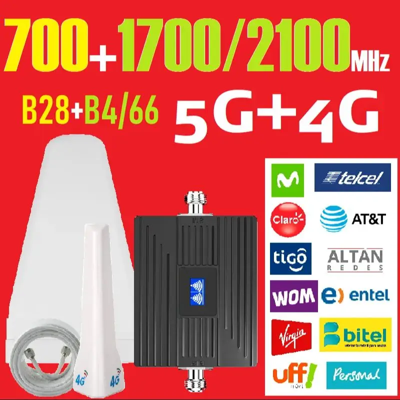 APT 700 B28 5G AWS 1700 2100 B4 B66 4G 2-Band Cellular Mobile Signal ...