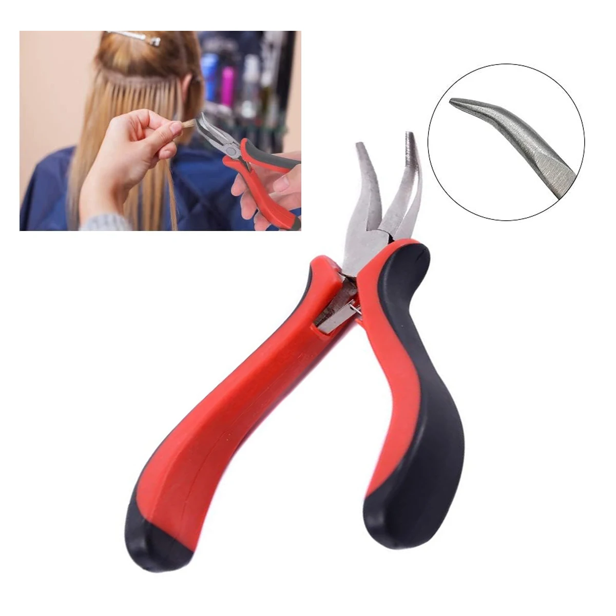 1Pc-4-9Inches-Small-Bent-Nose-Plier-Hair-Extension-Plier-For-Beading ...