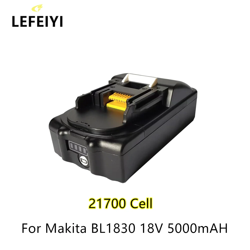 BL1830 18V 5.0Ah 21700 Li ion Battery For Makita Replaceable ...