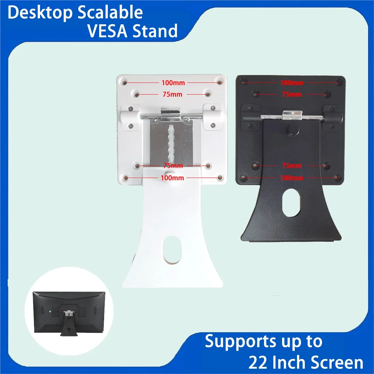 Desktop-Scalable-VESA-Stand-75-100mm-VESA-Holes-Support-Up-To-22-Inch ...