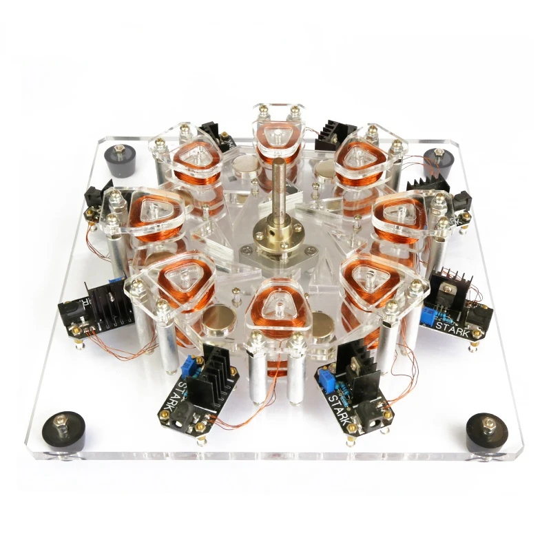 8-coil-Motor-Disc-Engine-Model-High-power-Motor-Ironless-Generator ...
