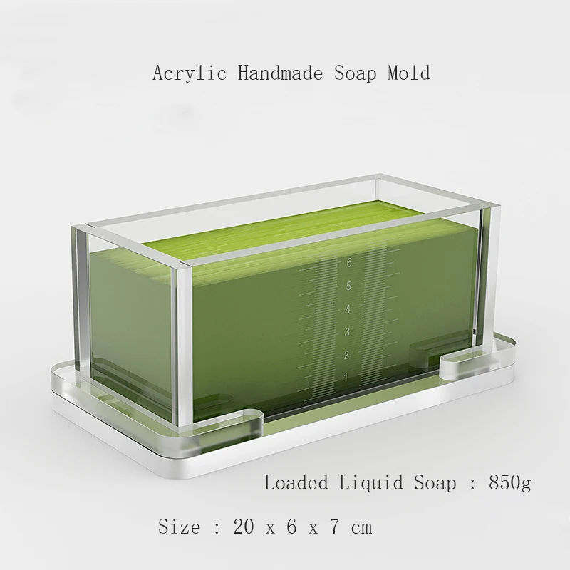 Acrylic-Rendering-Soap-Mold-Moulds-with-Dividers-DIY-Handmade-Soap ...