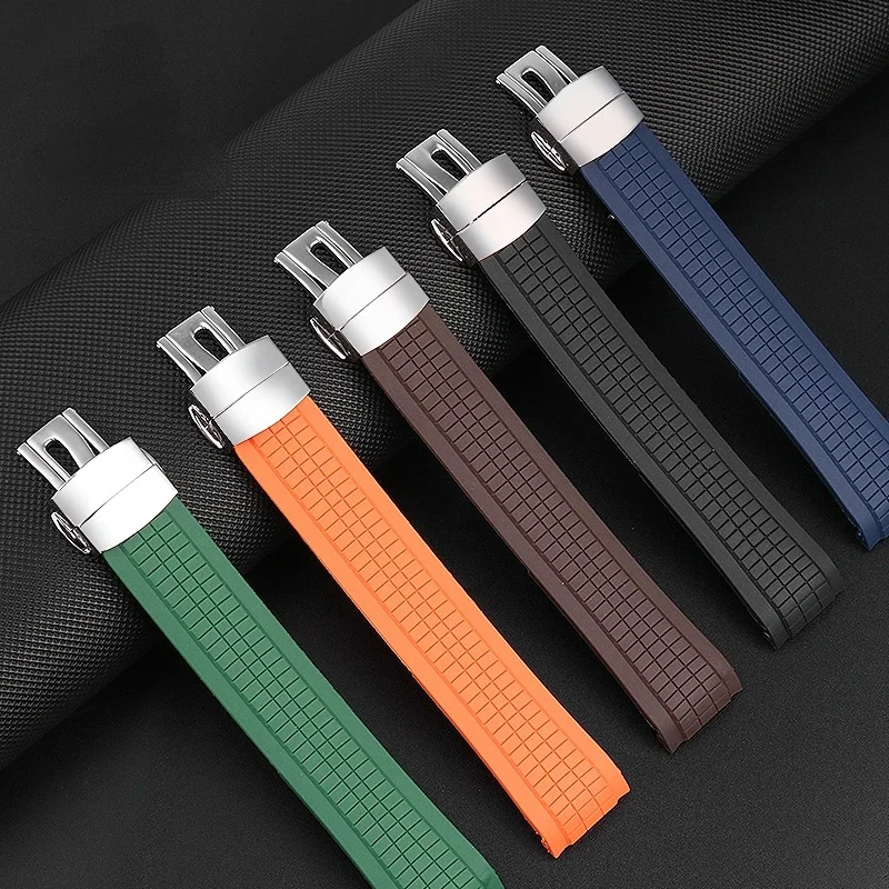 PP Rubber Strap for Patek Philippe Grenade AQUANAUT Series 5167A/5168G ...