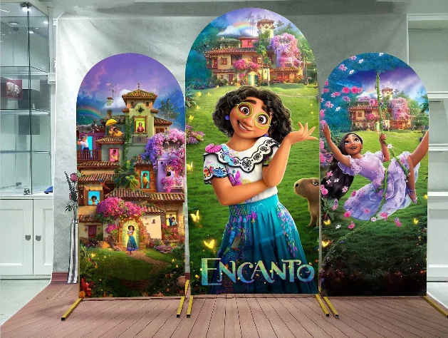 Disney Encanto Kids Party Backdrop Photobooth Cloth Children Birthday ...