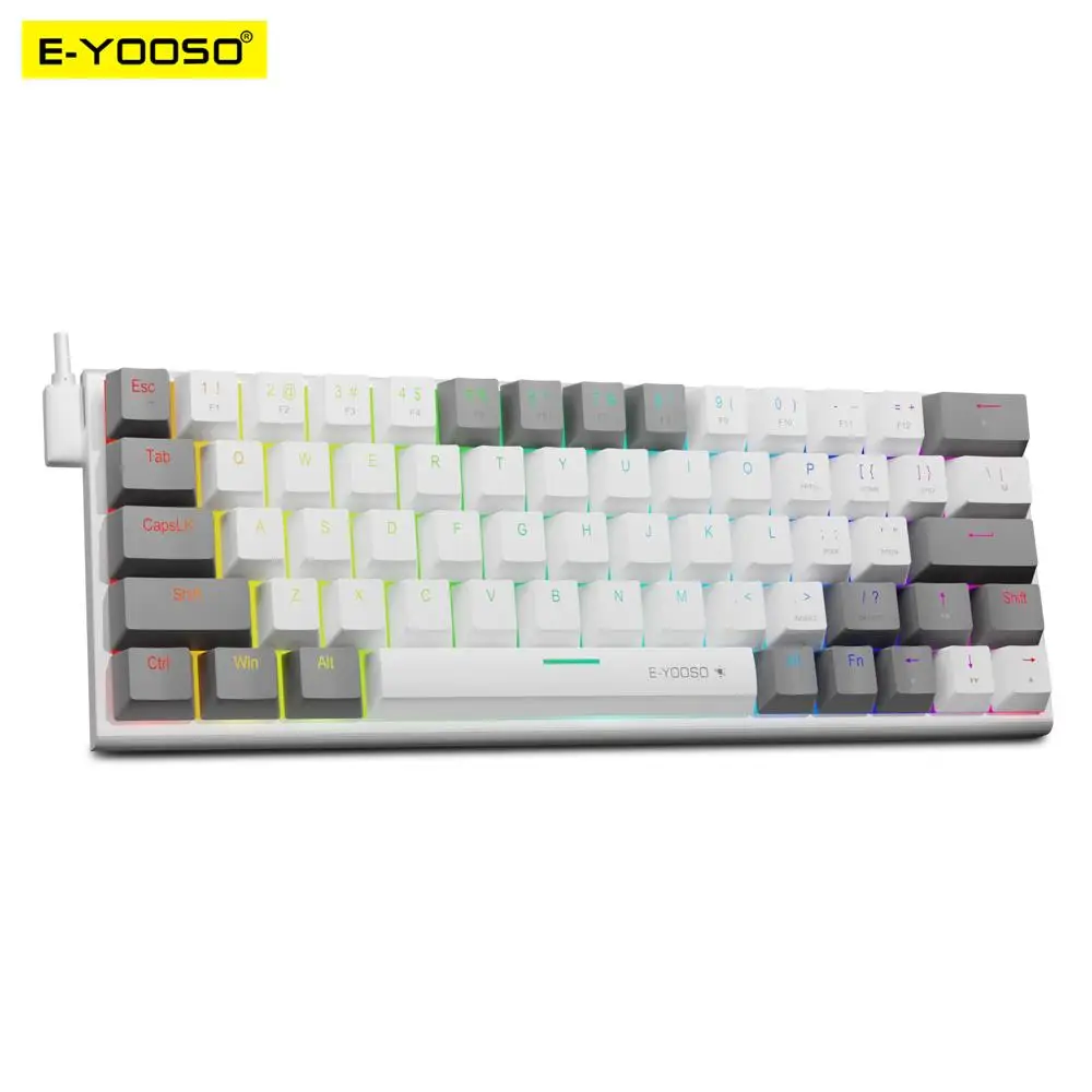 E YOOSO Z11 RGB USB 60% Mini Mechanical Gaming Keyboard Blue Red Switch ...