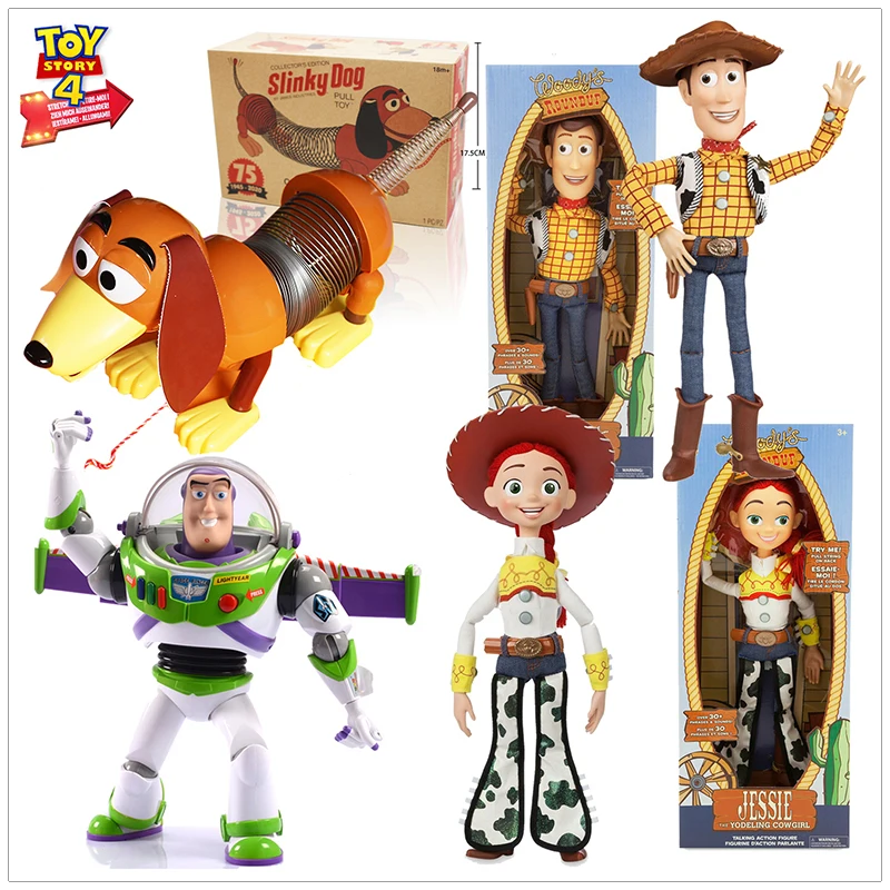 Original-Disney-Toy-Story-4-Woody-Buzz-Jessie-Talking-Vocal-Model-Toys ...