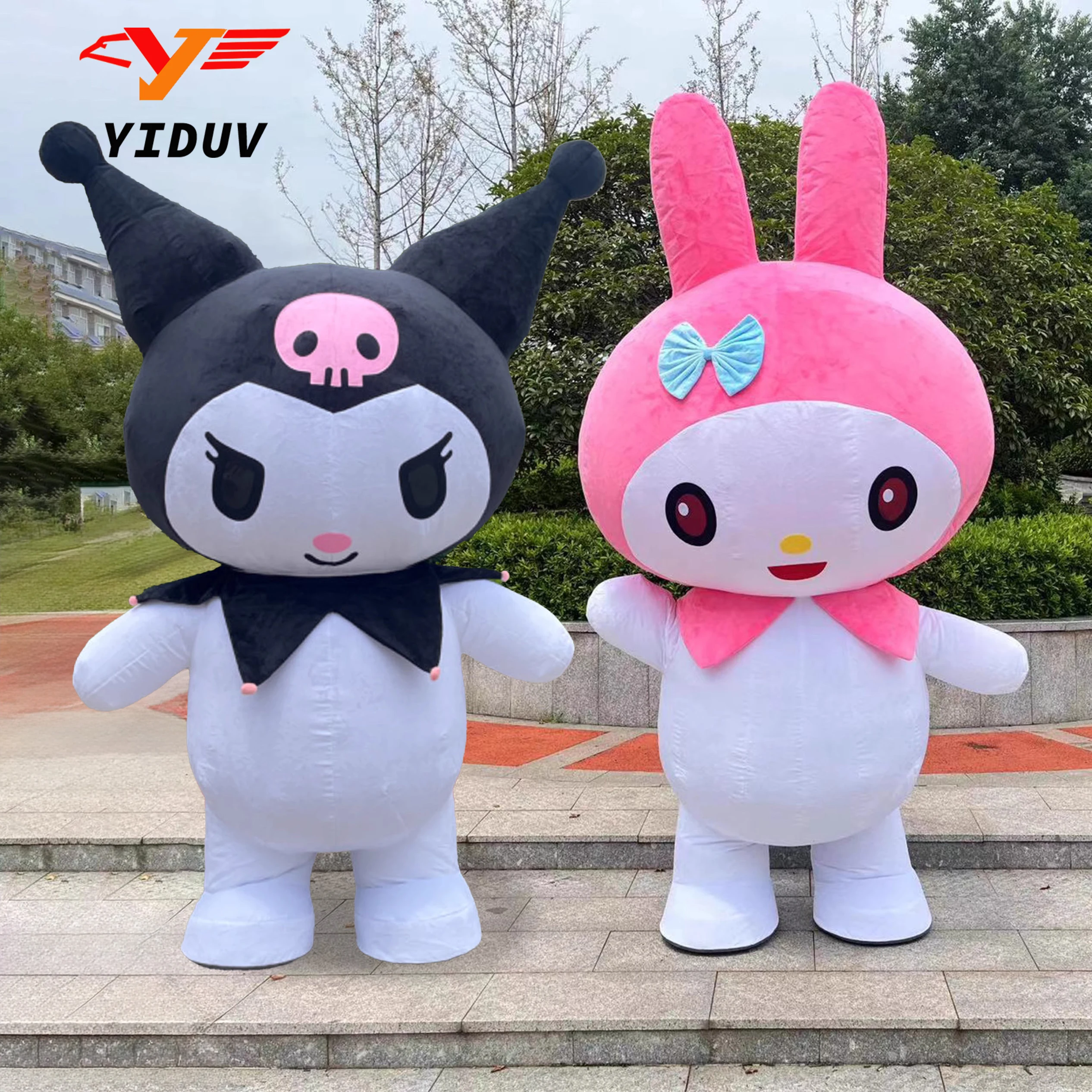 New Giant Inflatable Cute Kuromi Mascot Costume Suit Cosplay Party ...