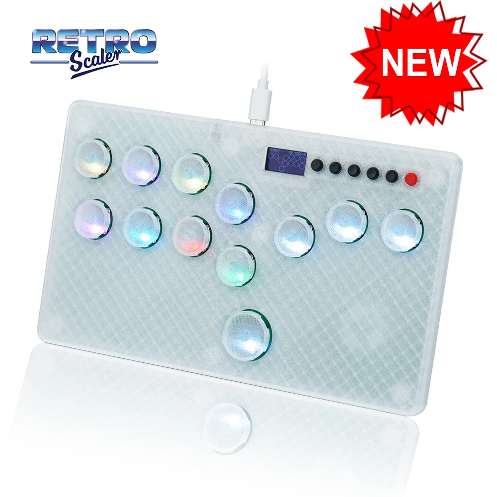 FightingBox-Mini-FlatBox-Left-Right-Layout-Controller-RGB-Button-For-PC ...