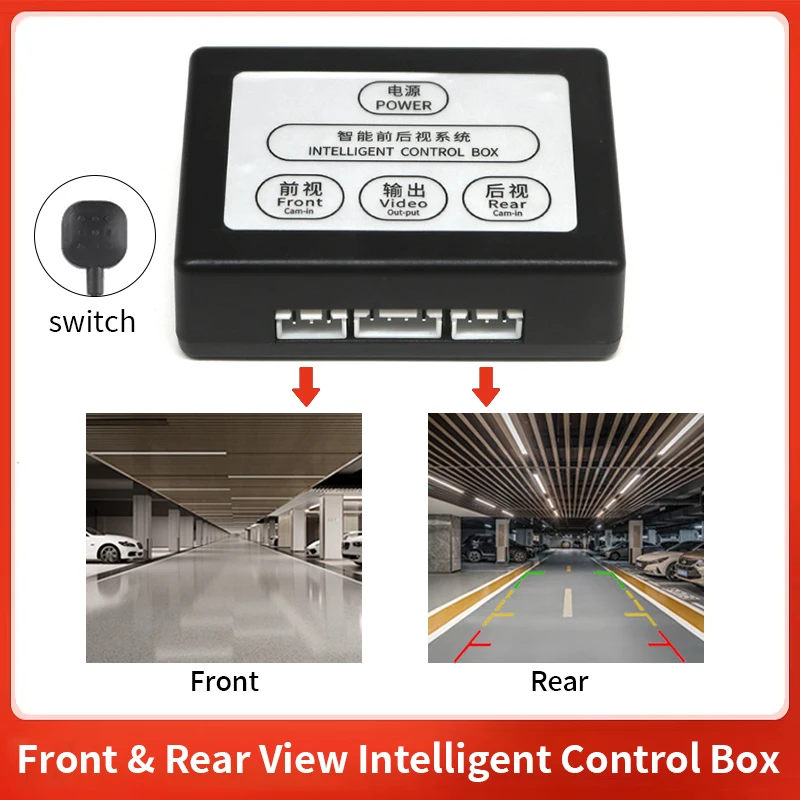 Car-Parking-Camera-Video-Channel-Converter-Front-And-Rear-View-Two-Way ...