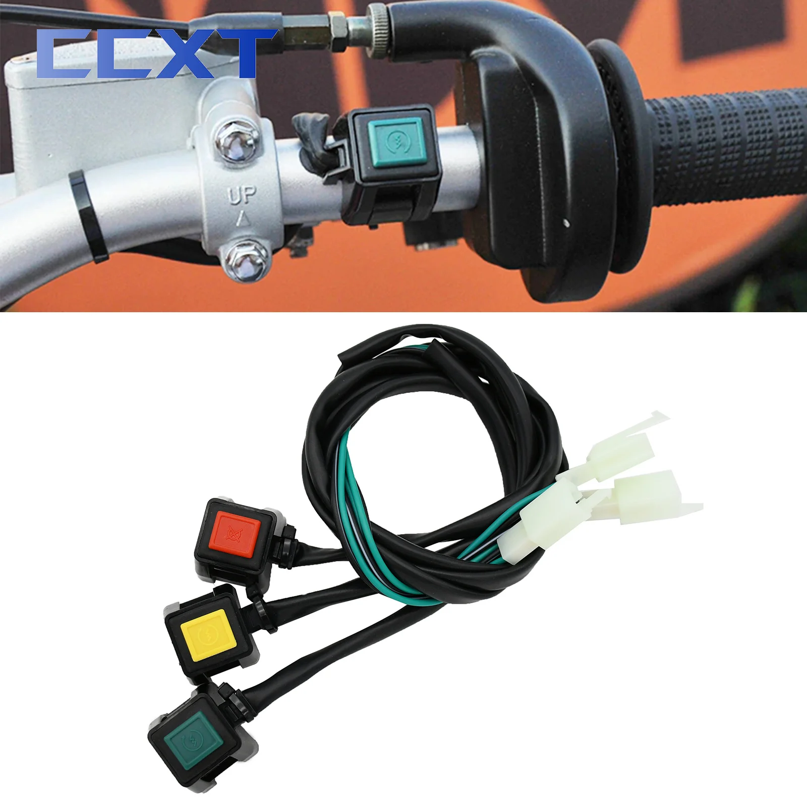 Motorcycle-22mm-Handlebar-Universal-Switch-Power-Ignition-Start-Switch ...