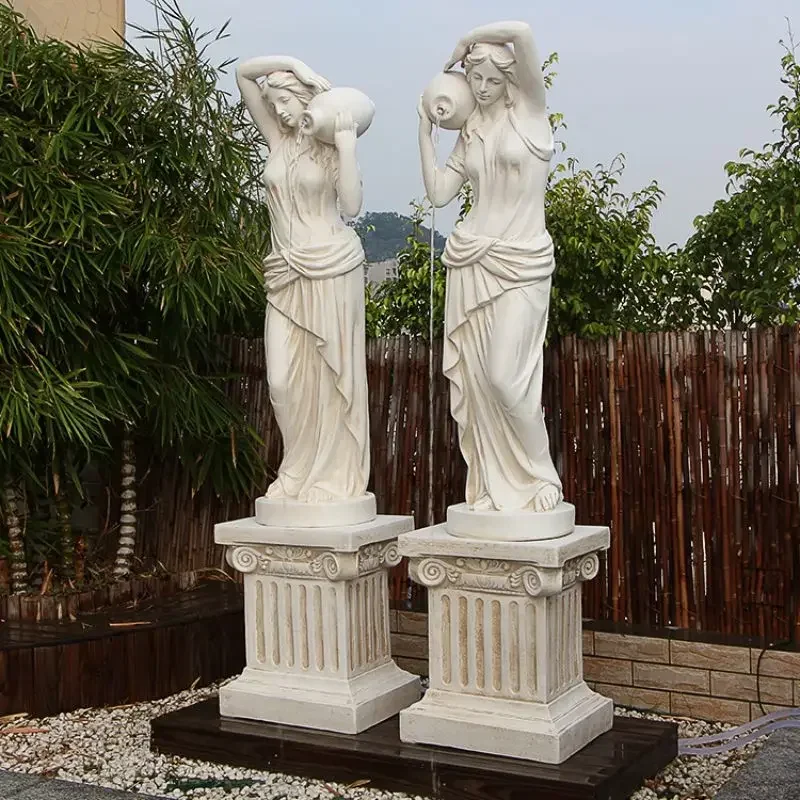 The-goddess-of-wealth-flowing-water-fountain-ornaments-European ...