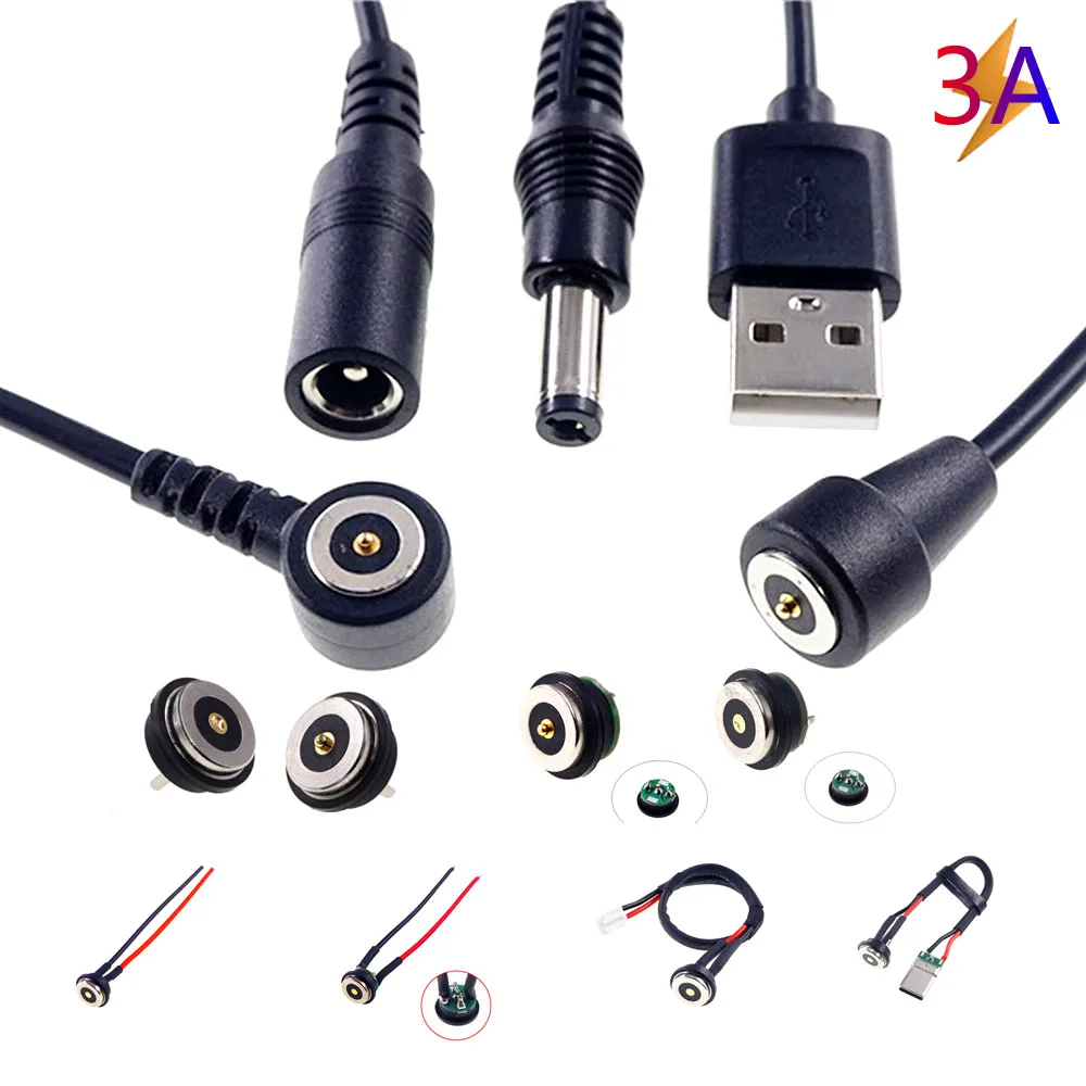 Magnetic Electrical Connector | Magnetic Cable Connector 12v - 1 8.5mm ...