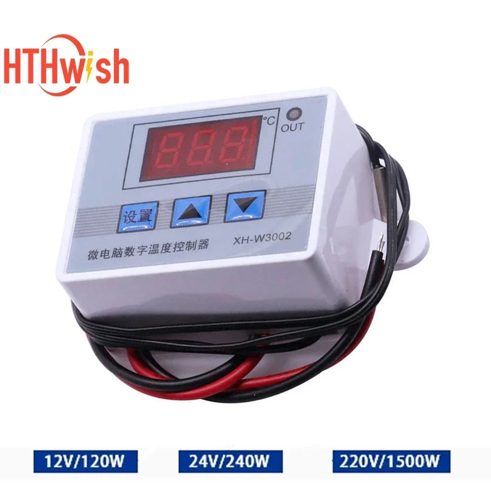 1PC XH-W3002 Digital LED Temperature Controller 12V 24V 220V 10A ...
