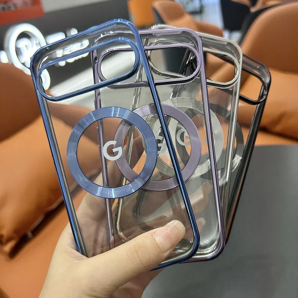 Transparent Electroplating Magnetic Wireless Charging Soft TPU Back ...