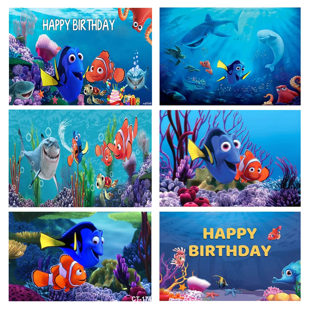 Disney-Finding-Nemo-Clownfish-Marlin-Dory-Photography-Background ...